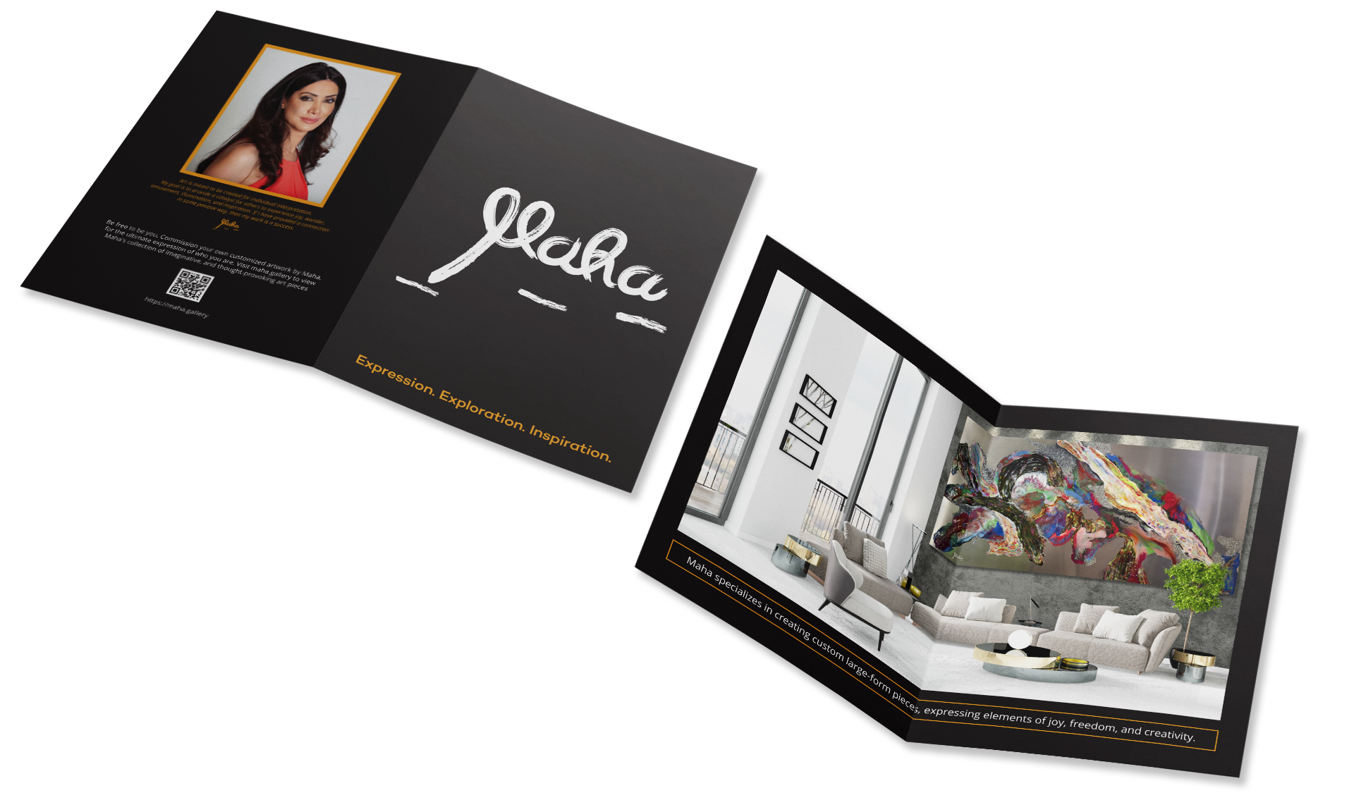 Brochure Design Los Angeles Maha Gallery Navazon Digital Brochure Design Los Angeles Maha Gallery Navazon Digital